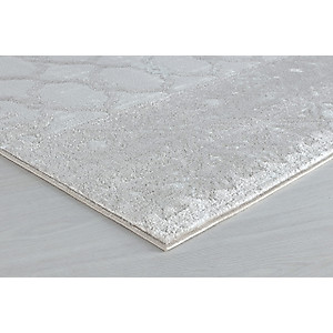 GLORY RUGS Modern Abstract Trellis Area Rug 5x7 Rugs Cream Beige for Home Office Bedroom and Living Room
