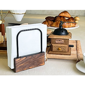 LEVIMETREE Farmhouse Napkin Holder for Kitchen Table, Wooden Napkin Holder Tissue Dispenser, Rustic Kitchen Napkin Dispenser-Dining Table Napkin Holder for Kitchen, Paper Napkins Holder Kitchen Décor