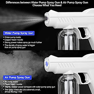 Disinfectant Cordless Gun, Handheld Rechargeable Nano Atomizer 27oz Large Capacity Electric Sprayer Nozzle Adjustable Fogger for Home, Office, School or Garden