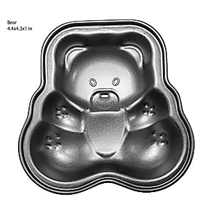 cocojeia - Mini Cake Pans - Set of 4 Designs - 4 Inch Cake Pan - Mini Cake Pans For Baking - Mini Cake Mold - Shaped Baking Molds - Small Baking Pans - Individual Shaped Cake Pans-Grp1–Animals