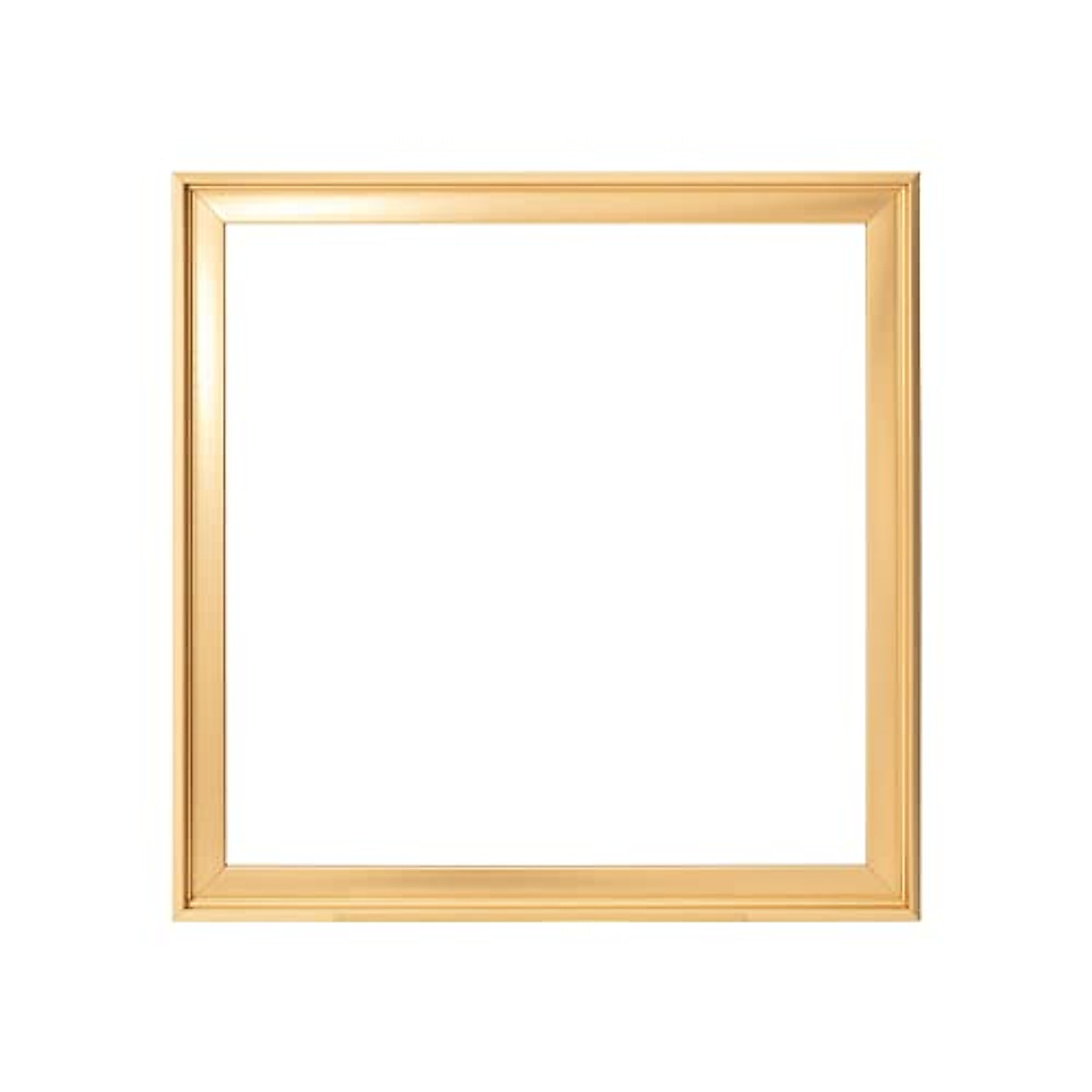 PIXY CANVAS Floater Frame 12x12 for 3/4 (0.75) inch Deep Canvas Paintings/Canvas Prints/Wood Canvas Panels/Wall Art/Wall Decor/Home Decor/Artwork (Brass Gold, 12 x 12 inch, Square)