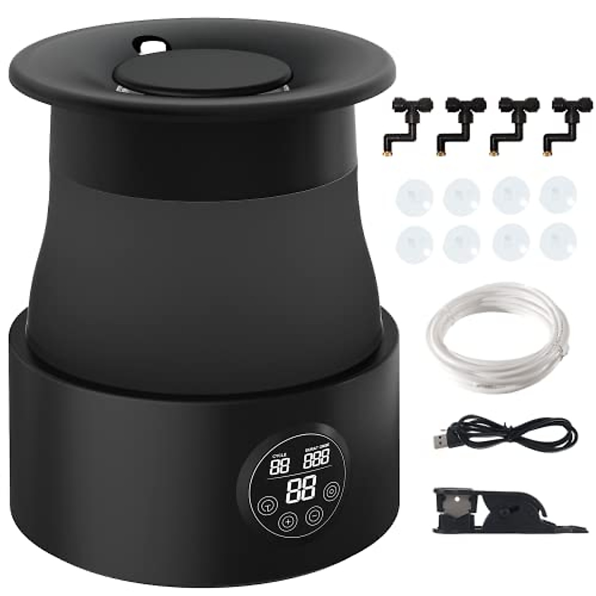 5L Reptile Mister Terrariums Humidifiers,With Timer Automatic Mister for Reptiles,Adjustable Silent Pump reptile misting system,Chameleon Lizard Bearded Snake Frog Terrarium Mister