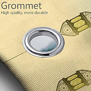 Zmcongz Peacock Shower Curtain Set with Rugs for Bathroom Decor Retro Style Blue Feather Birds Lanterns Flower Bathroom Decor Bath Curtain with Rugs Toilet Lid Cover Bath Mat, 72x72 Inch