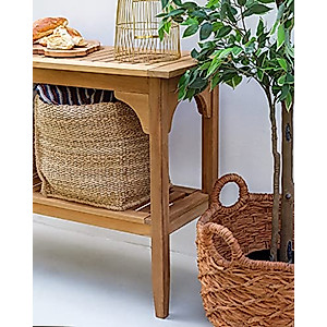 Cambridge Casual Indonesian Teak Auburn Outdoor Console Table, Natural