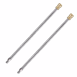 RIDGE WASHER Pressure Washer Extension Wand, 17 Inch Stainless Steel 1/4 Inch Quick Connect Power Washer Lance, 2 Pack