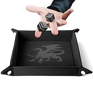 Dice Tray - Green Velvet dice Rolling Tray by AKO Dice - for RPG, DND, and Other Dice Games.