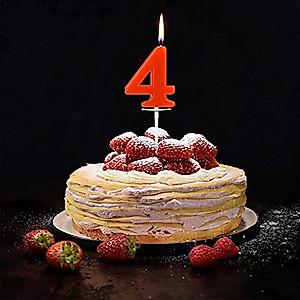 10 Count Number Candles Birthday, Cake Candles Colourful Birthday Cake Candles for Kids Adults, Number 0-9 Cake Topper Decoration for Birthday Wedding Anniversary Party Celebration