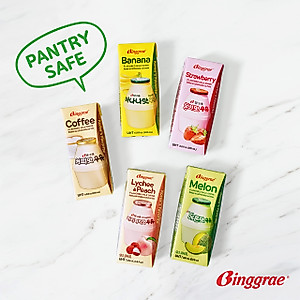 Binggrae Banana Flavored Milk [Korea’s No 1 Classic & Original Banana Milk] - Sweet, Smooth & Creamy Texture (Pack of 6)