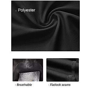 3 Pack Boys' Girls' Compression Shirts Youth Long Sleeve Undershirt Sports Performance Moisture Wicking Baselayer Sets 3Black M