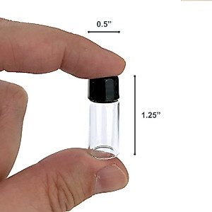 TREE OF LIFE REV. 22:14 2 ML Small Glass Vials with Screw Caps - 36 Pcs & 6 Eye Droppers - 5/8 Dram Clear Glass Sampling Bottle for Essential Oils, Anointing Oil, Fragrances or Lab Chemicals