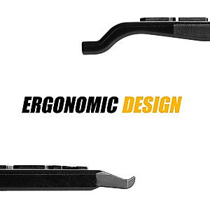 Venzo Bike Bicycle Plastic Grip Tyre Levers Removal Tool - Great to Remove Tire at Ease & Replace The Tubes Without Damaging The Wheels - for Road Mountain BMX Bike Tires