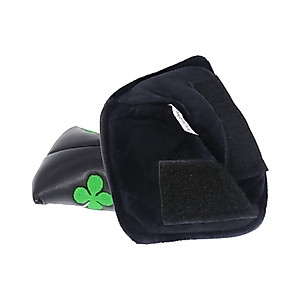 HISTAR Golf Putter Head Cover Headcover Shamrock Embroidered Blade Fit All Brands