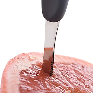 Norpro Grip-EZ Squirtless Grapefruit Knife, 8.75in/22cm, Black