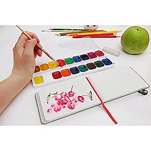 ARTEZA Watercolor Book, Pack of 3, 80 Pages Each, 3.5x5.5 Inch Watercolor Notebook, 110lb/230gsm Water Color Paper