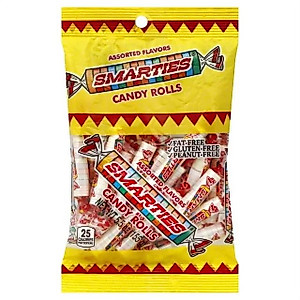 Smarties Candy Rolls Original Flavor Gluten Free & Vegan Delight | Classic Sweetness from Family Owned Since 1949 Peanut Free, Dairy Free & Allergen Free | Perfect Yummy Treat - 5 Ounce Pack of 1
