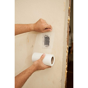 Red Devil 1226 Onetime Fiber Mesh Crack Patch 6" x 75' Wall Repair Fabric, 1-Pack, White