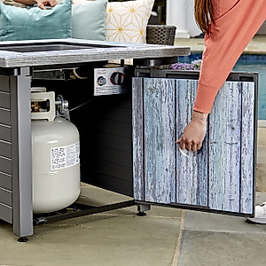 Relax Gray 30” Square Gas Fire Table