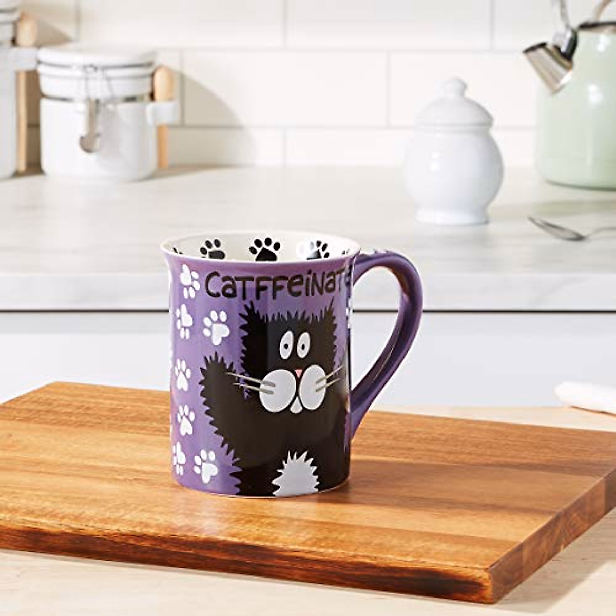 Our Name is Mud “Catffeine” Stoneware Mug, 16 oz.
