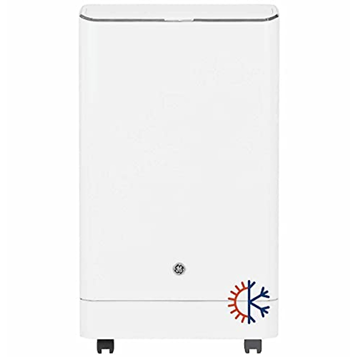 GE 13,000 BTU Heat/Cool Portable Air Conditioner for Medium Rooms up to 550 sq ft. (9,800 BTU SACC), 4-in-1 with Dehumidify, Fan, Heat Pump and Auto Evaporation, Included Window Installation Kit