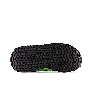 New Balance Kids 237 V1 Lace Up Sneaker, Shadow Grey/Pixel Green, 6 US Unisex Big