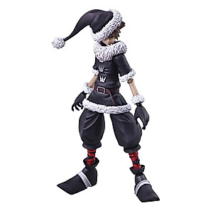 Square Enix AUG188271 Kingdom Hearts II: Bring Arts Sora (Christmas Town Version) Action Figure, Multicolor