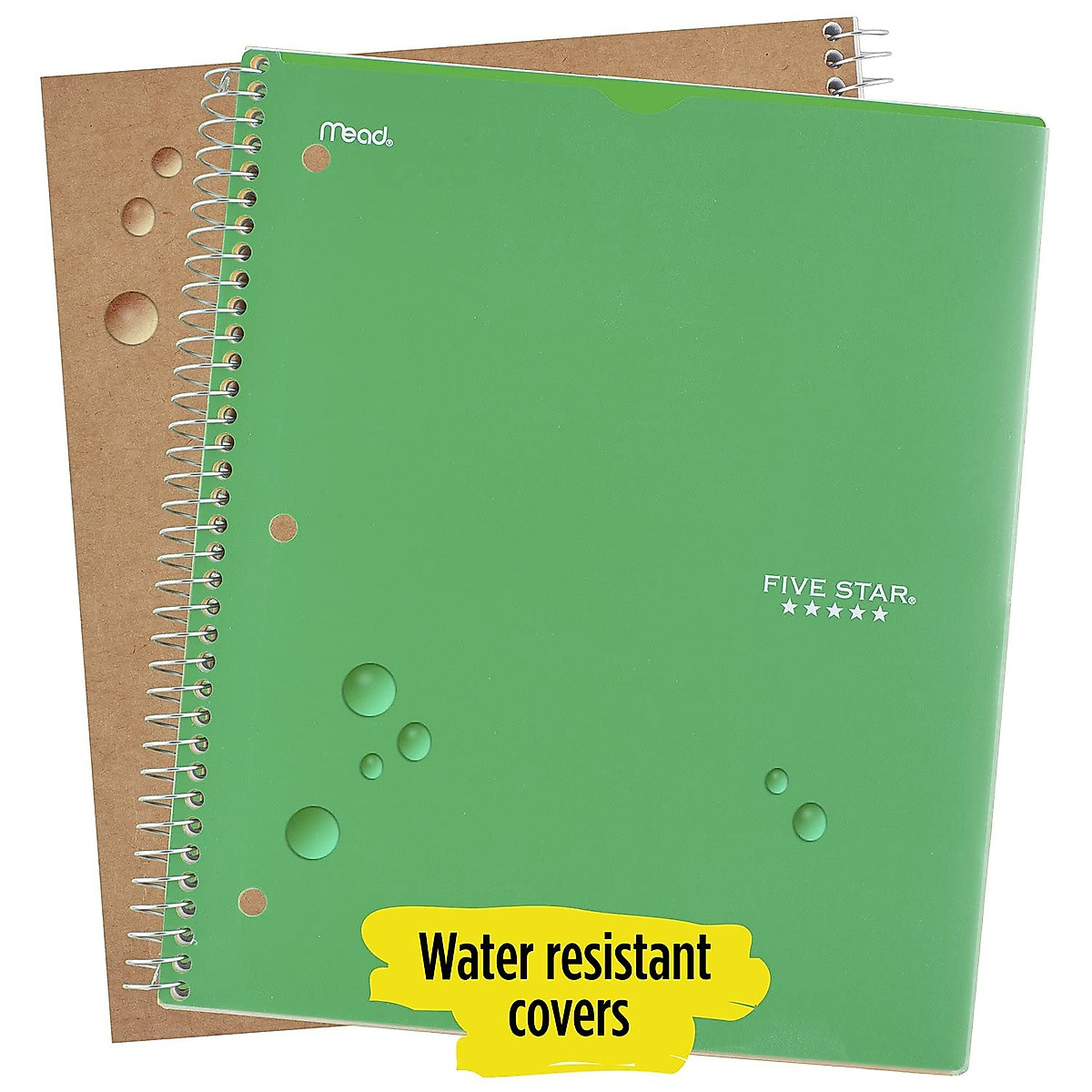Five Star Spiral Notebook, 1 Subject, College Ruled Paper, 100 Sheets, 11" x 8-1/2" Sheet Size, Customizable Cover, Color Selected For You, 1 Count (08230)