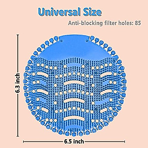 UFRITAN 7 Pack Urinal Screens Deodorant, Urinal Screen, Splash Proof & Odor Freshener, Urinal Mats for Restrooms at Home, Offices, Schools, and Malls, Scent Lasts 30 Days, Non-Clogging Design