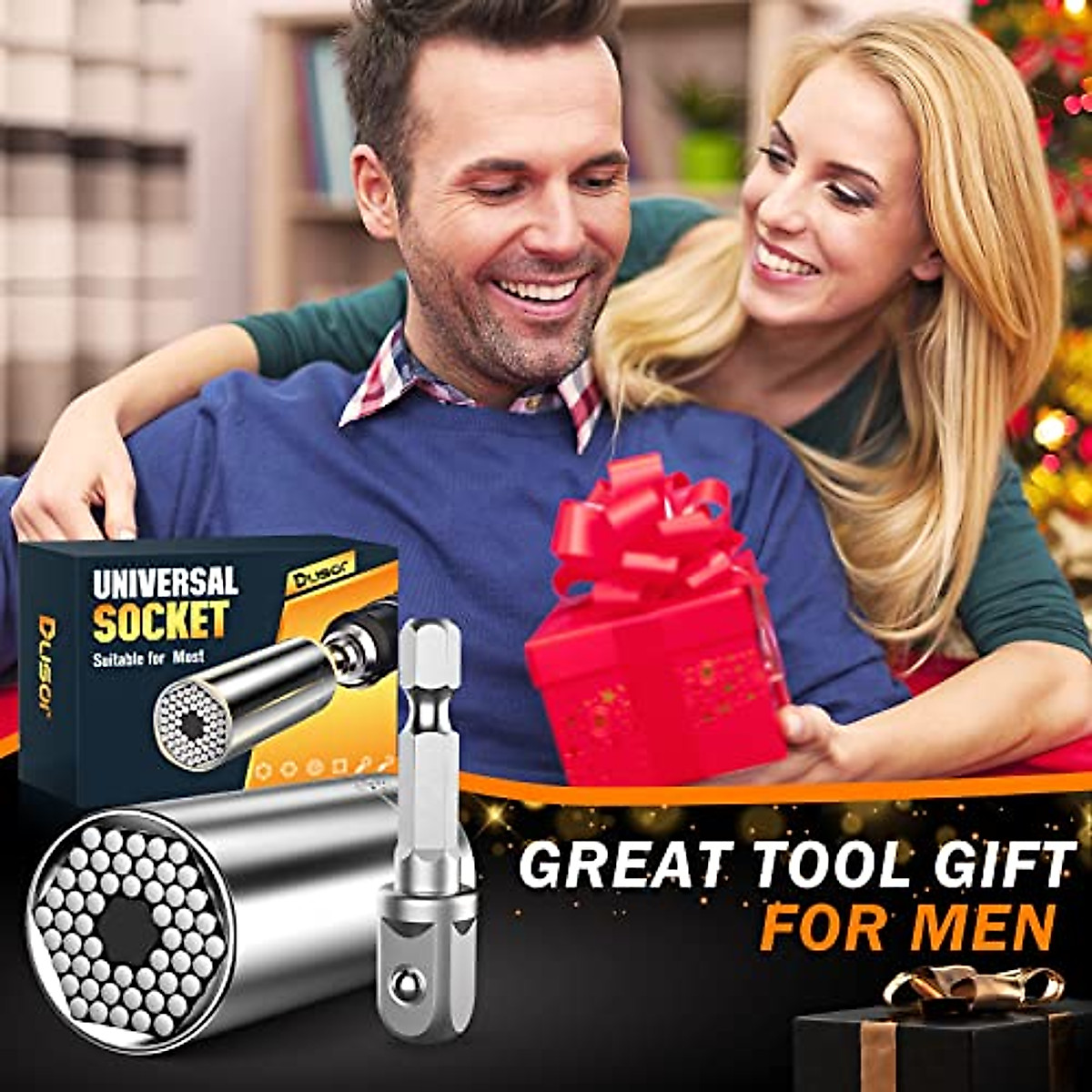 Dusor Stocking Stuffers for Men, Gifts for Men, Universal Socket and Snowflake Multitool, Christmas Gifts for Men, Unique Dad Gifts for Men Who Have Everything