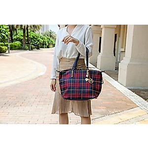 MKF Collection Convertible Weekender Tote Backpack- Top Handle Tote- Backpack Removable BackStrap Taupe Cognac