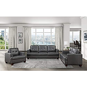 Lexicon Roff Living Room Loveseat, Gray