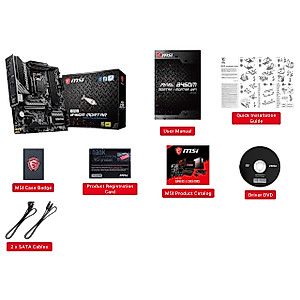 MSI MAG B460M Mortar Gaming Motherboard (mATX, 10th Gen Intel Core, LGA 1200 Socket, DDR4, CFX, Dual M.2 Slots, USB 3.2 Gen 1, 2.5G LAN, DP/HDMI)