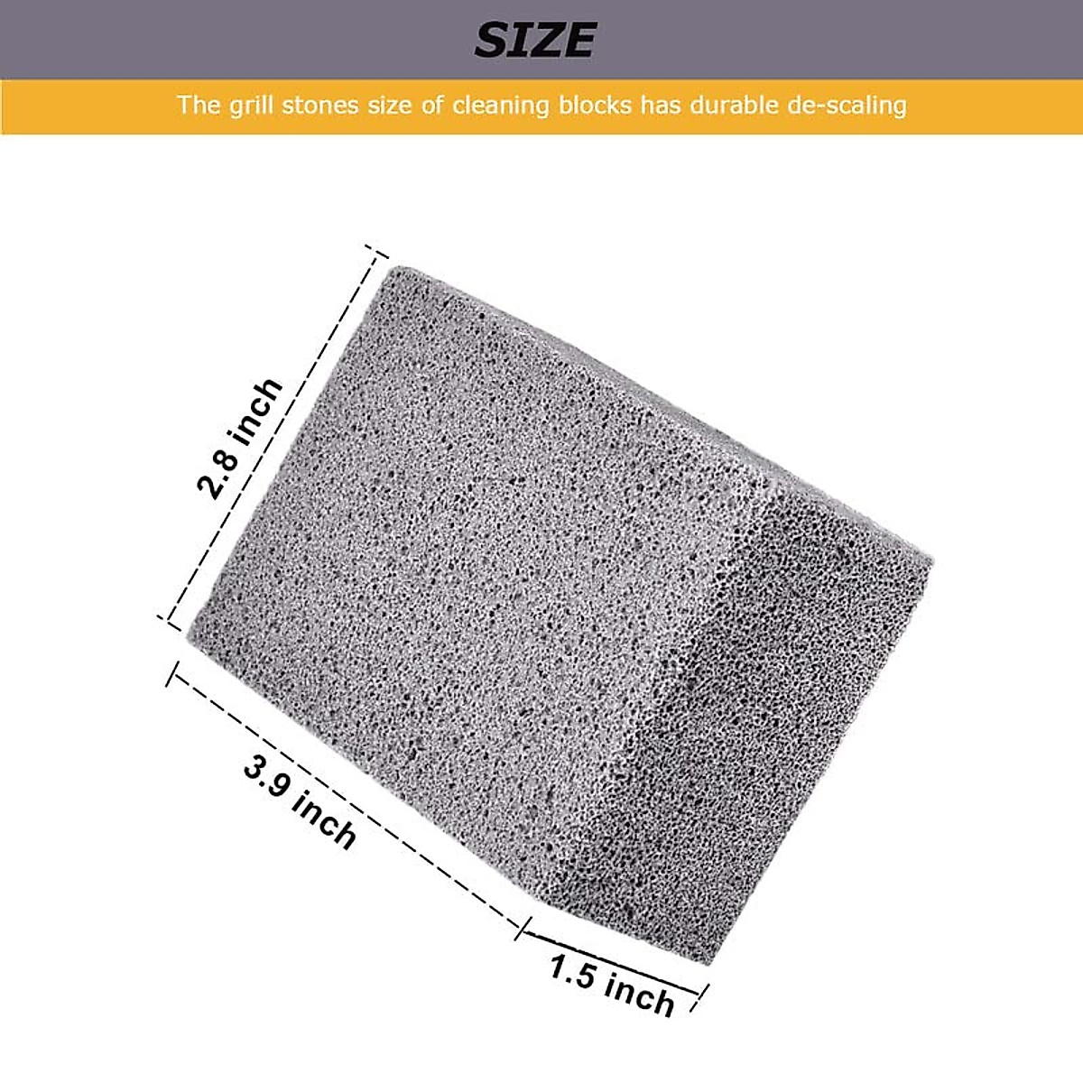 YTFGGY 9 Pack Grill Griddle Cleaning Brick Set, Ecological Grill Cleaning Stone for Removing BBQ Grills, Racks, Flat Top Cookers, Pool