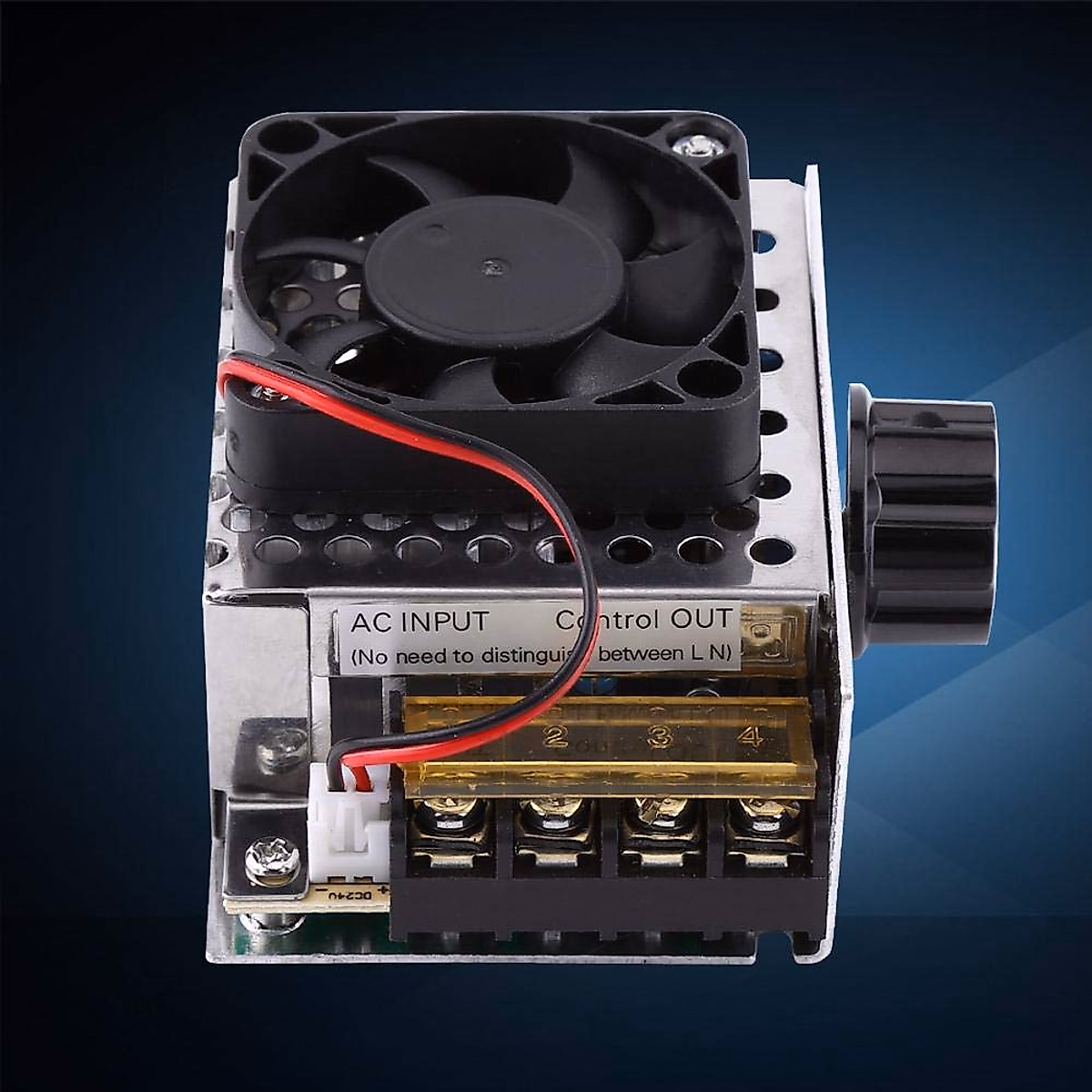 4000W SCR Electric Voltage Regulator Dimmer Temperature Motor Speed Controller with Fan Thermostat