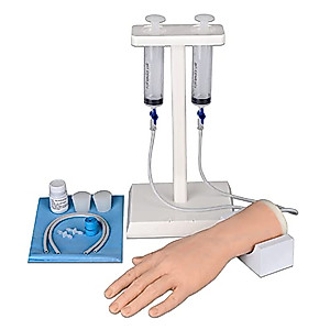 Ultrassist Venipuncture Practice Kit for Infusion Exercises, IV Practice Kit for Nursing Students and Other Medical Professionals, IV Practice Hand with Latex-Free Veins