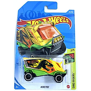Hot Wheels 2021 - Aero Pod [Yellow] #26/250 - Dino Riders 2/5