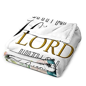 Christian Gifts for Women Inspirational Religious Blanket Bible Verse Scripture Prayer Throw Blanket Soft Flannel Healing Blanket 50"X40"