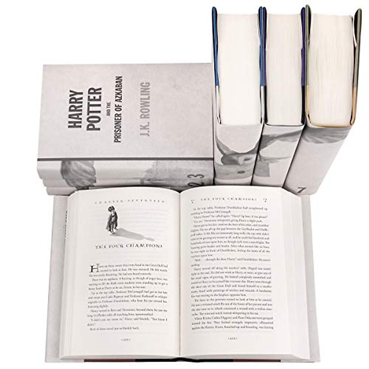 Juniper Books Harry Potter Castle and Owl Neutral Edition DUST Jackets ONLY | Custom Dust Jackets for Your 7-Volume Hardcover Harry Potter Book Set published by Scholastic | Books NOT Included