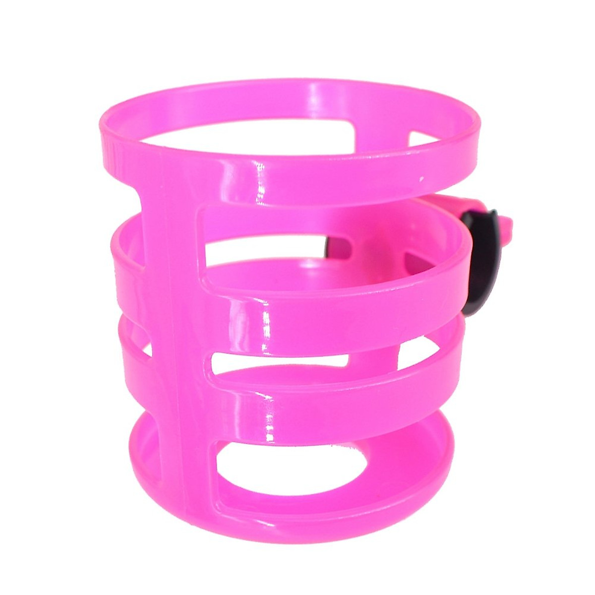 Water Cup Holder Drink Holder Rack for Strollers Wheelchairs Rollators Walkers Bicycles for Bottles (Pink)