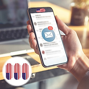 OSALADI Camera Slider 3Pcs Computer Camera Cover American Flag Pattern Webcam Slide Cover Web Camera Covers for Laptop Tablet Phone Camera Lens Computers Laptops