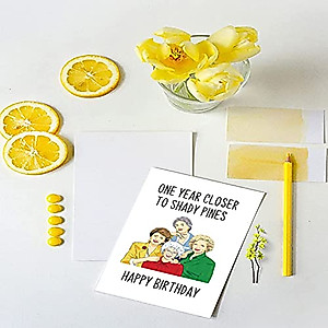 Golden Girls Birthday Card, Best Friend Bday Card, Funny Birthday Card for Mom Grandma, Getting Older Birthday Card for Her