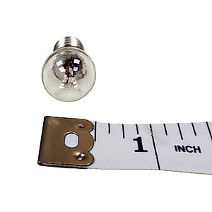 Sci-Supply Pack of 10 E10 Miniature Screw Base Light Bulbs, 6.3V / 0.5A, 6 Volt Miniature Lamp