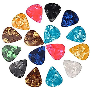 60 PCS Guitar Picks, 3 Different Thickness Abstract Art Colorful Celluloid Guitar Pick Plectrums For Bass, Electric, Acoustic Guitars Includes 0.46mm, 0.71mm, 0.96mm(Color Random)