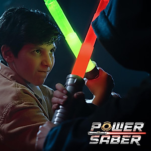 Power Saber Energy Blade Red | First Ever Automatic Saber | Auto Extending & Retracting Saber | Extends 35" (90cm) | Motion Based SFX | Ages 6+ | by Goliath