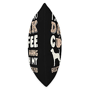 Bluetick Coonhound Love Dog Gifts Funny Bluetick Coonhound Drink Coffee Hand with Dog Mom Gift Throw Pillow, 16x16, Multicolor