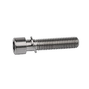 Wanyifa Titanium M7 32mm 1.0mm Pitch Allen Hex Socket Head Bolt Screw with Washer Pack of 4(Silver)