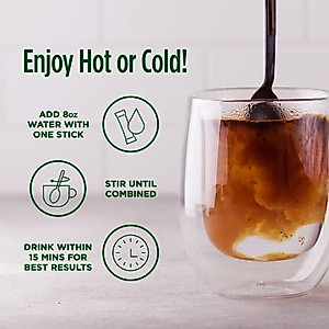 VitaCup Perfect Low Acid Instant Coffee Packets, Dark Roast Coffee, USDA Organic & Fair Trade, Third Party Tested for Mycotoxins & Pesticides, Single Origin, Clean & Pure, 48 ct