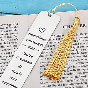 Bookmarks Gifts for Book Lovers Women Funny Inspirational Bookmark for Best Friends Girls Women Birthday Valentiens Day Christmas Gifts for Book Lovers Her Daughter Sister Coworkers Teenager Girls