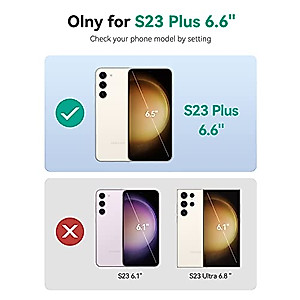 NEWDERY Galaxy S23 Plus Battery Case 10000mAh, Qi Wireless Charging, Fast Charging, Sync Data Supported, Powerful Portable Rechargeable Charger Case for Samsung S23+ 5G 6.6"(2023 Release) Black