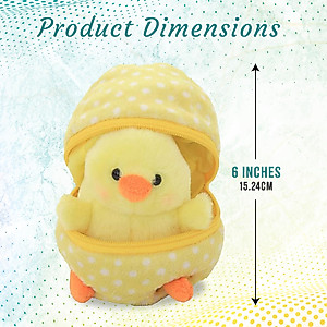 Made By Aliens Easter Plush Unicorn Stuffed Animal 6 Inches Surprise Zip-Up Egg Hideaway Spring Inspired Gift for Girls and Boys Birthday Halloween Mother's Day (New Unicorn Egg)