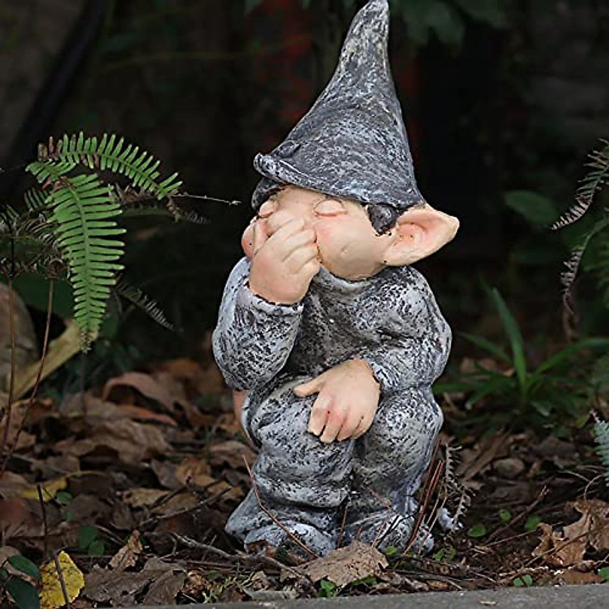 Pooping Garden Gnome Statue,Naughty Funny Outdoor Statue Resin Elf Garden Figures Figurines Lawn Decor,Dwarf Garden Sculptures and Statues Miniature Mold for Yard Art-Urinating dwarfs 5x7x13cm(2x2.7x5